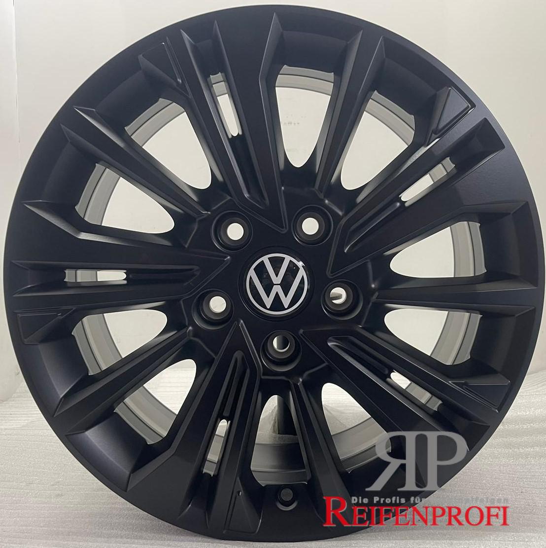 Original VW T5 T6 T6.1 17 Zoll Aracuja Felgen Satz 7LA601025A 7x17 ET55 Schwarz matt | VW T5/ T6 ...